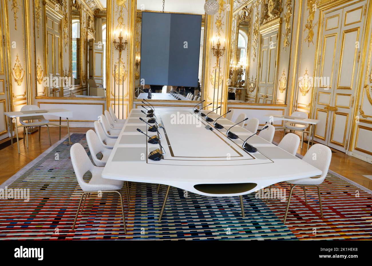 Presidency of the Republic on Heritage Days. Illustration of the rooms ...