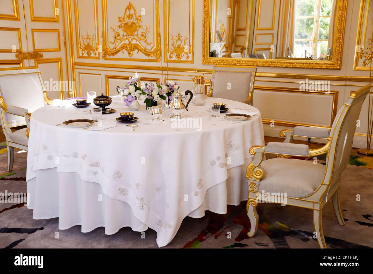 Presidency of the Republic on Heritage Days. Illustration of the rooms ...