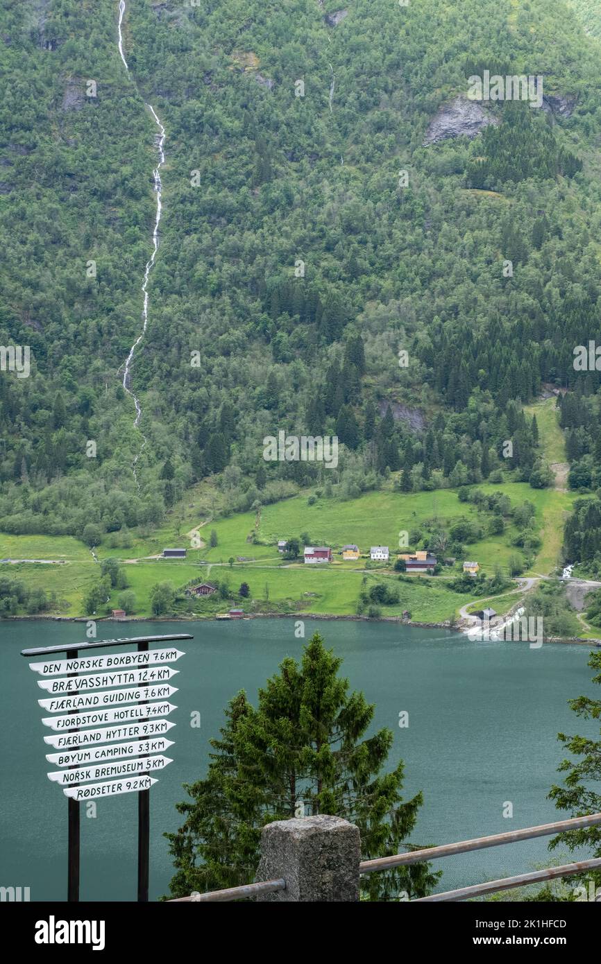 Wonderful landscapes in Norway. Innlandet. Beautiful scenery of ...