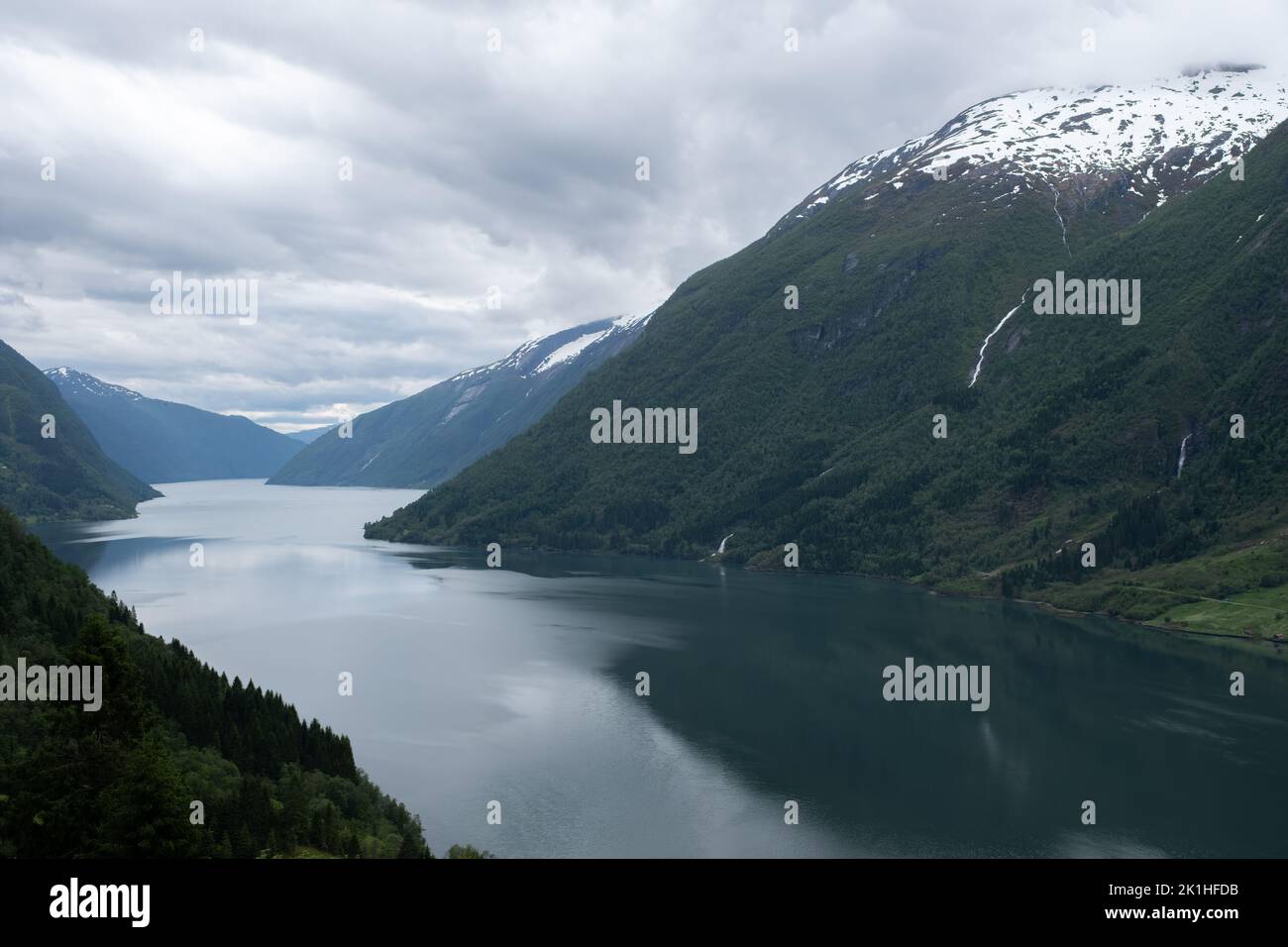 Wonderful landscapes in Norway. Innlandet. Beautiful scenery of ...