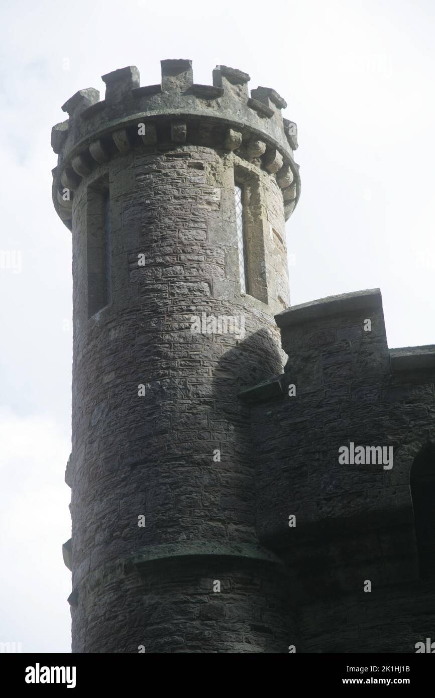 A vertical shot of the castle folly of Appley Tower in Ryde, England ...
