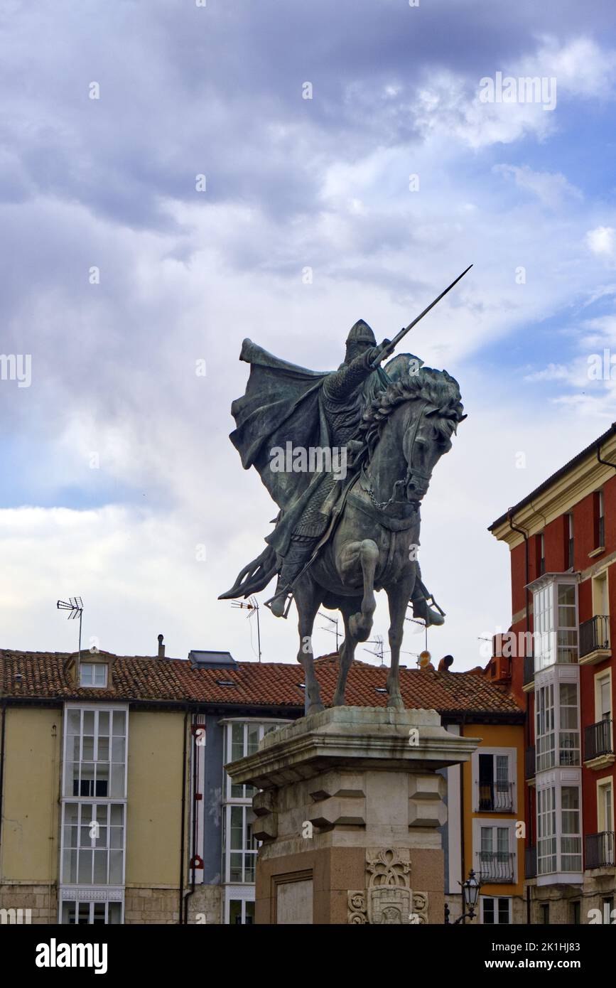Burgos, Spain - Estatua del Cid Stock Photo - Alamy