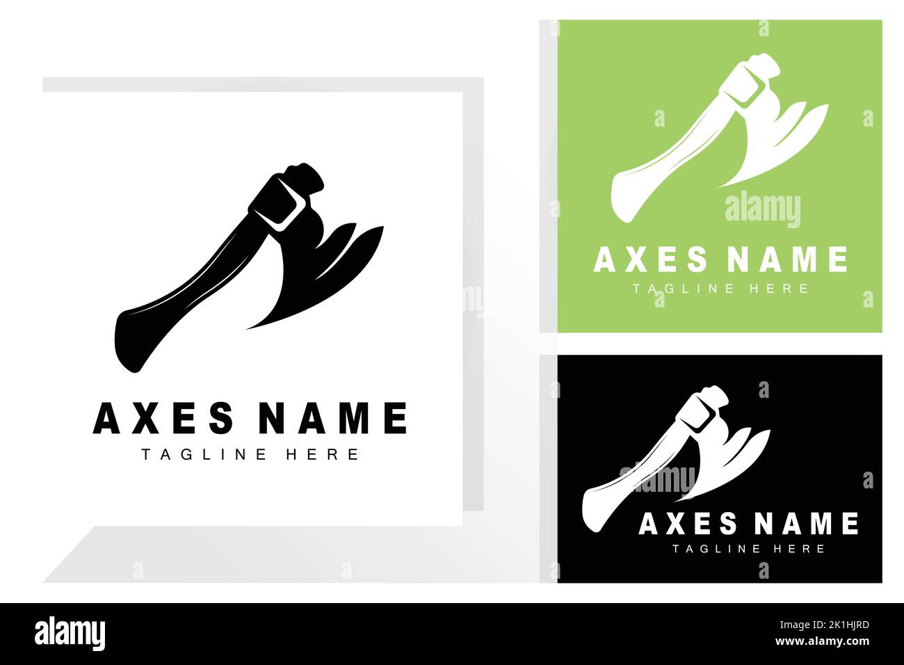 Ax Logo Design, War Tool Illustration and Woodcutter Vector Stock ...