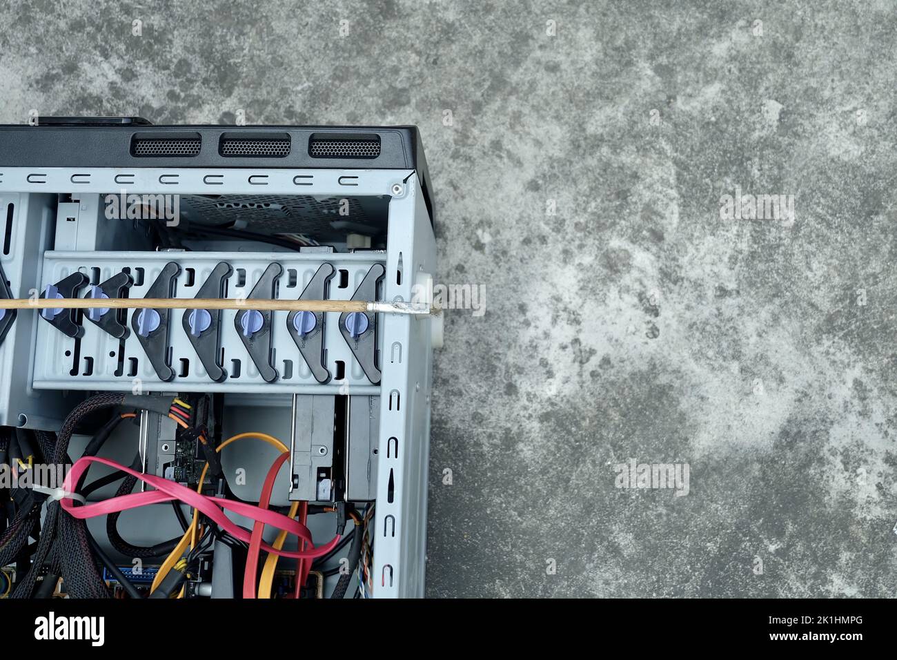 Cleaning computer system from dust hi-res stock photography and images ...