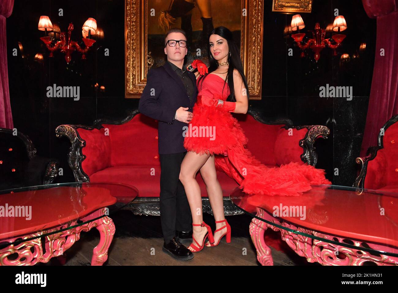 Moscow. The producer Sergey Dvortsov and the ex-wife of the singer Pierre Narcissa Valeria ...