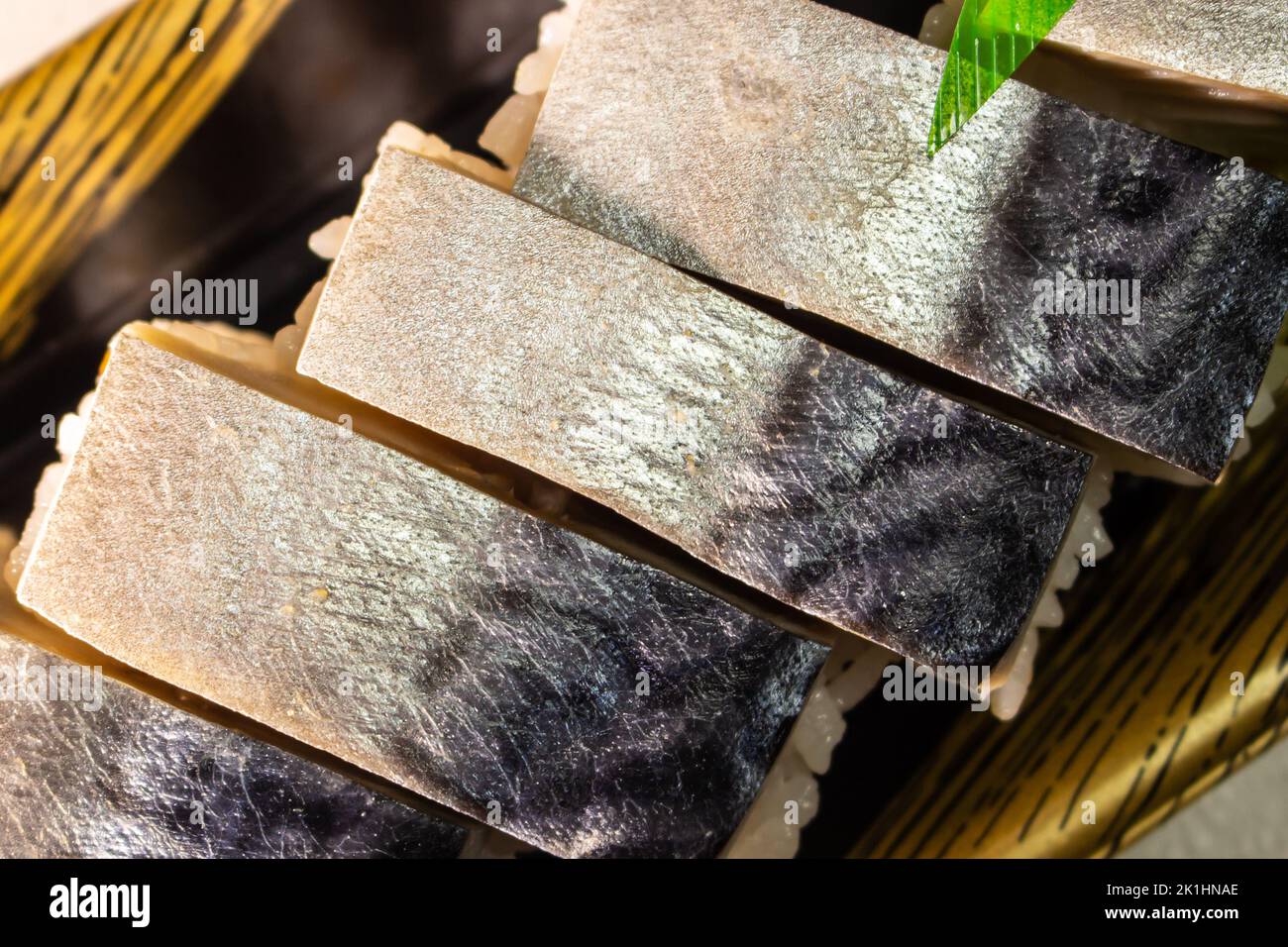 Saba Sushi (Saba Oshizushi, Mackerel Pressed Sushi). Oshi Zushi is a ...