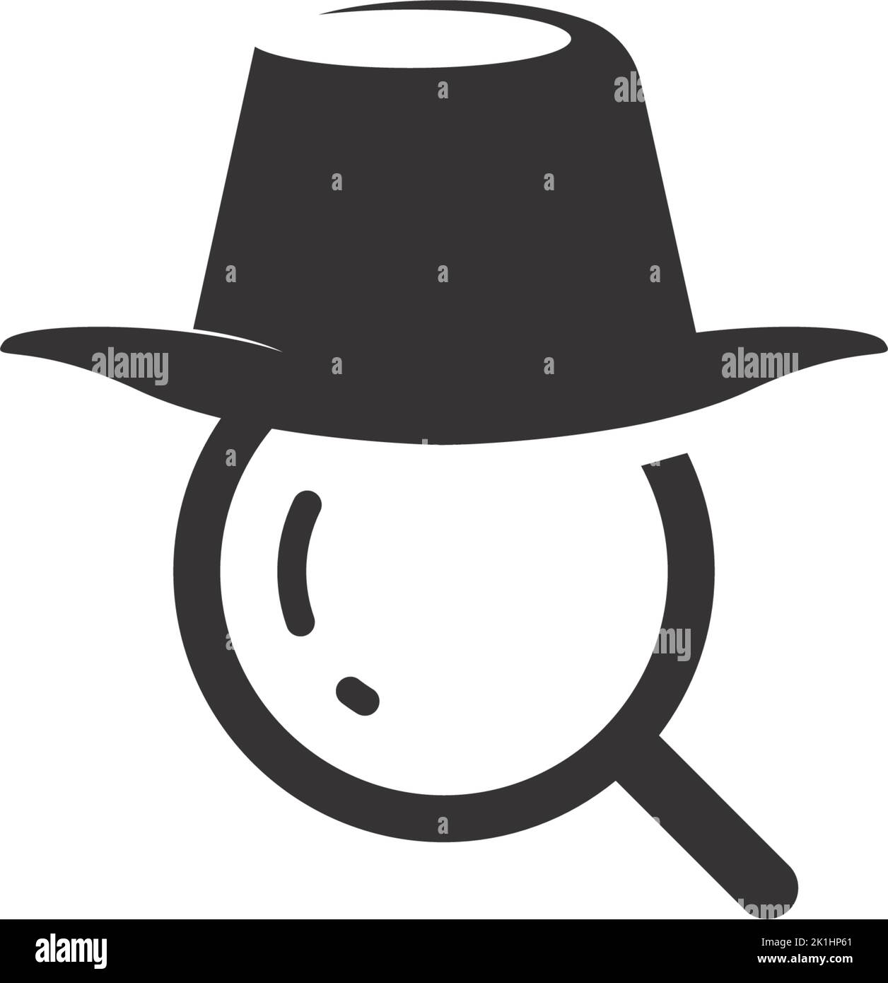 Secret agent icon logo design illustration template Stock Vector Image ...