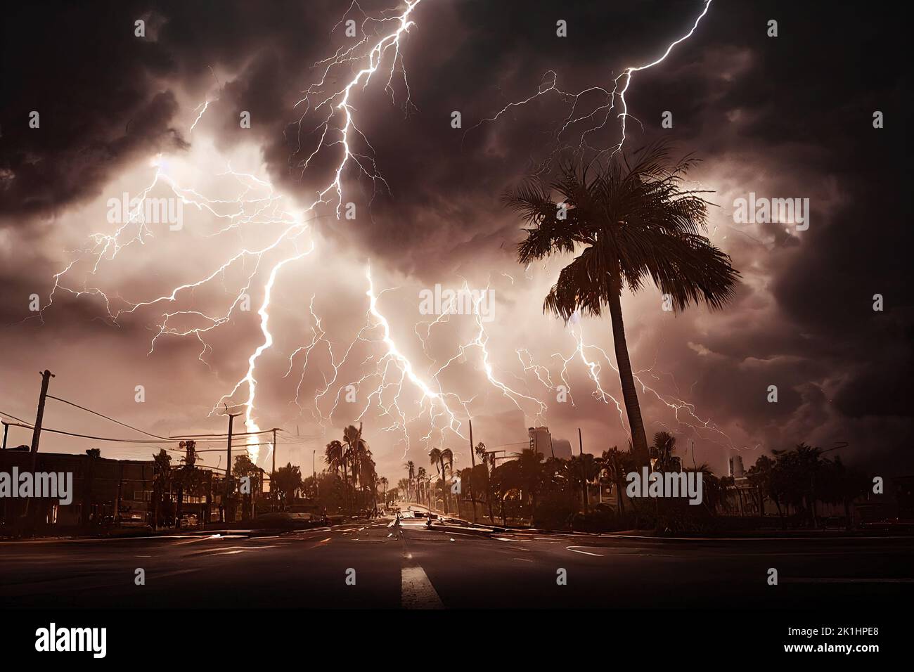 3D illustration of an hurricane. The hurricane is a type of storm ...