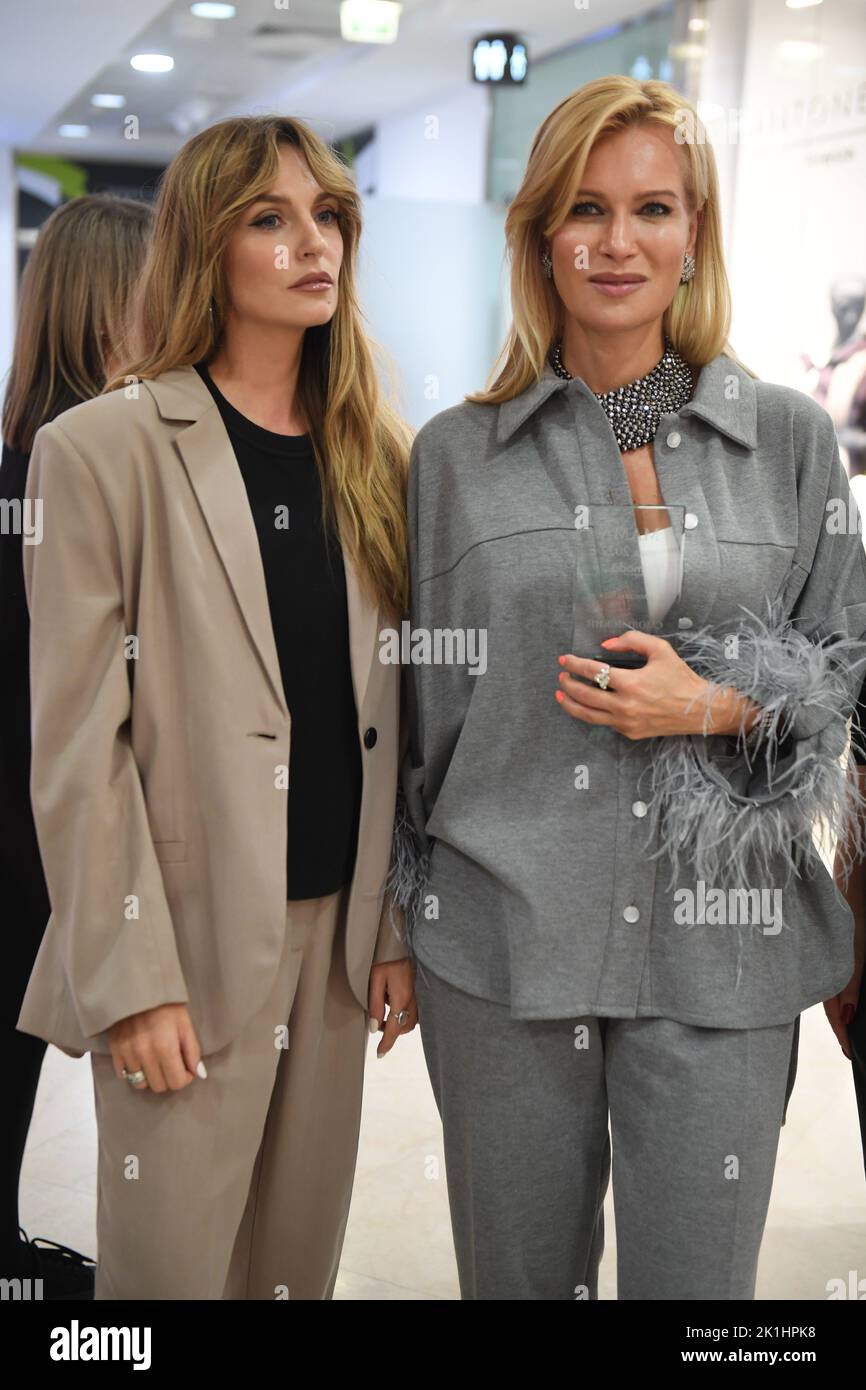 Moscow. The singer Aleksandra Savelyeva and the actress Olesya ...