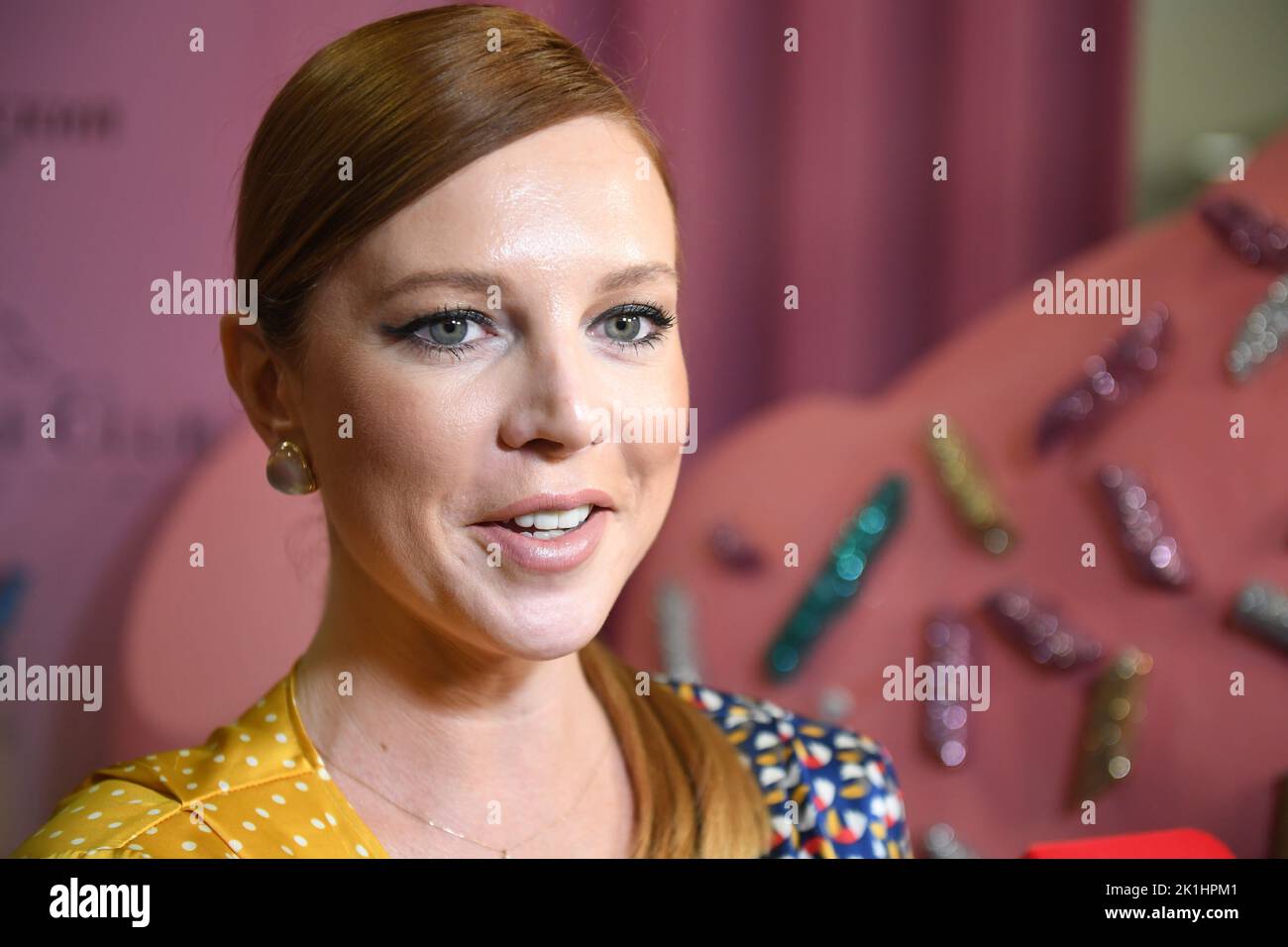 Moscow. The singer Natalya Podolskaya on the Mom of Year-2022 award ...