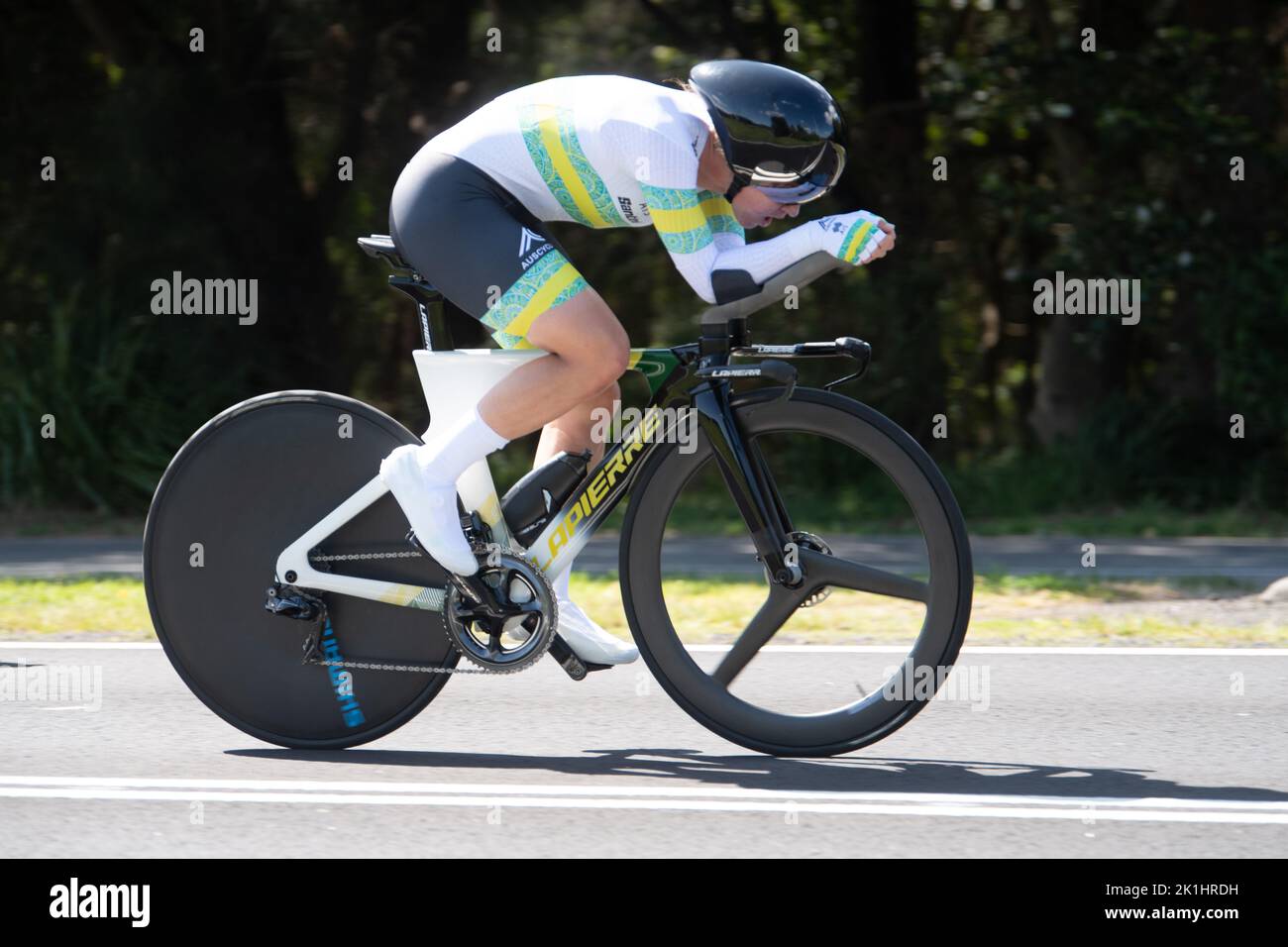 Grace Brown of Australia, riding to a second place finish in the Women ...