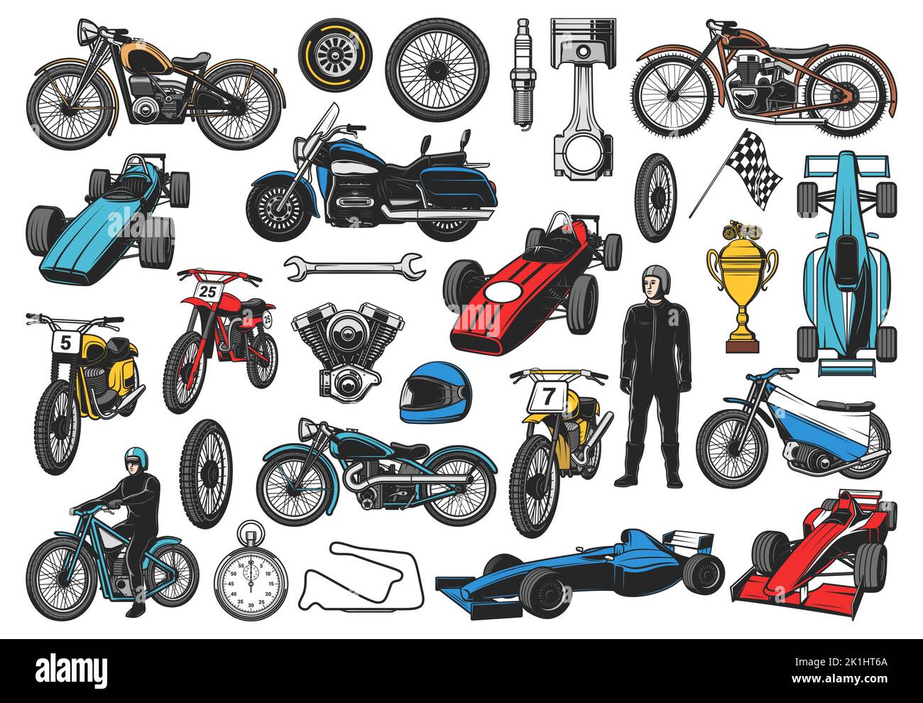 Speedway bikes Stock Vector Images - Alamy