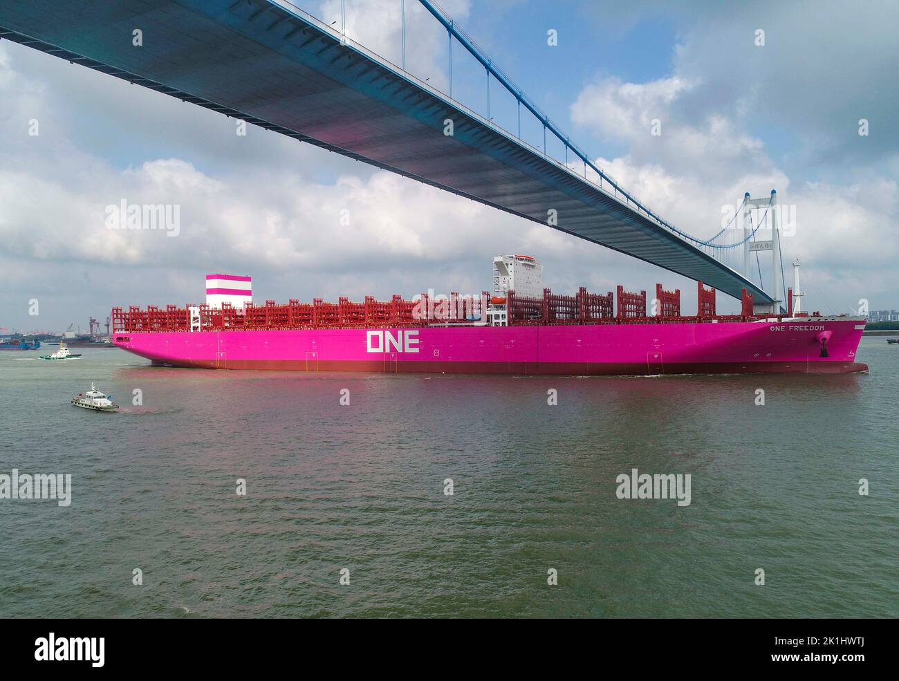 TAIZHOU, CHINA - SEPTEMBER 18, 2022 - New Yangzi 412, the largest newly ...