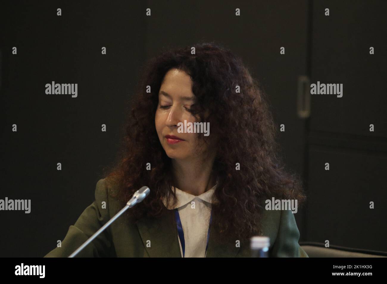 Elena Krom, Chief Editor of RBC a session on Human asset investments as the basis of oil and gas ...