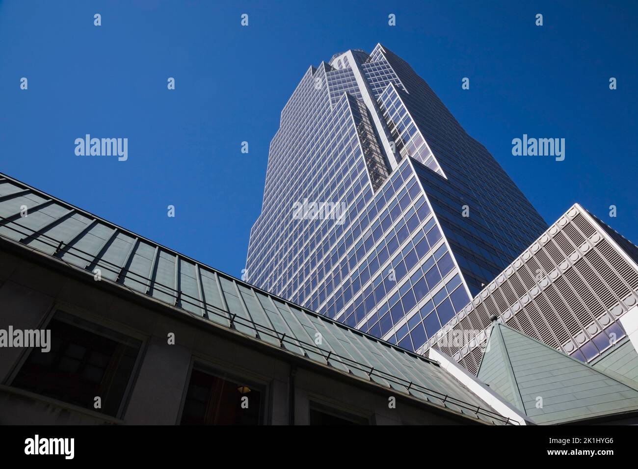KPMG office tower and partial view of Christ Church Cathedral, Montreal ...