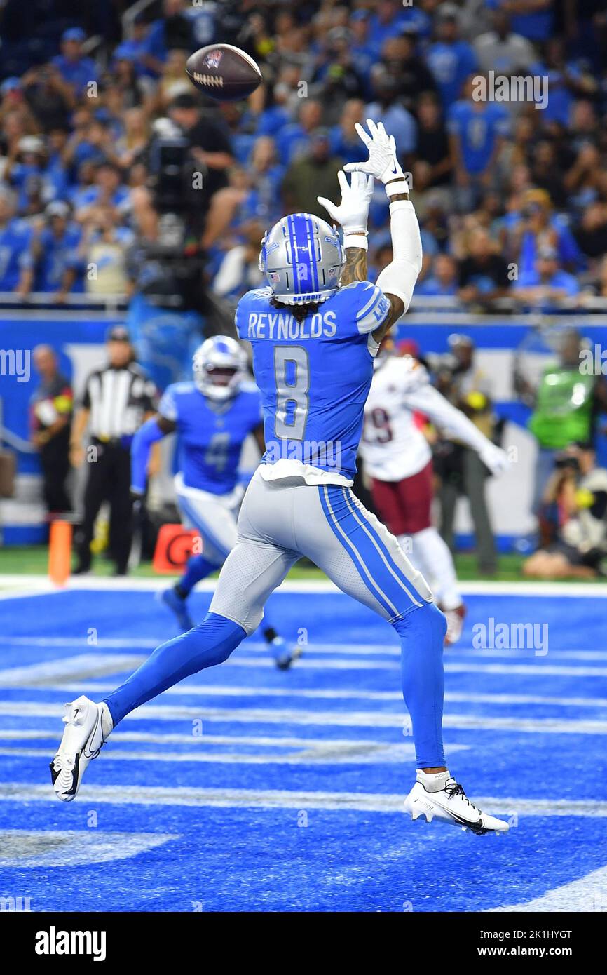 Detroit, USA. 18th Sep, 2022. DETROIT, MI - SEPTEMBER 18: Detroit Lions ...