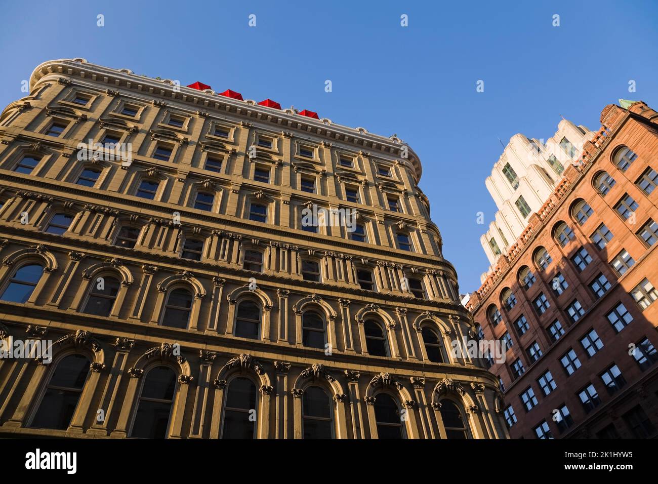 The Place d'Armes Hotel and former Quebec Bank building, Old Montreal ...