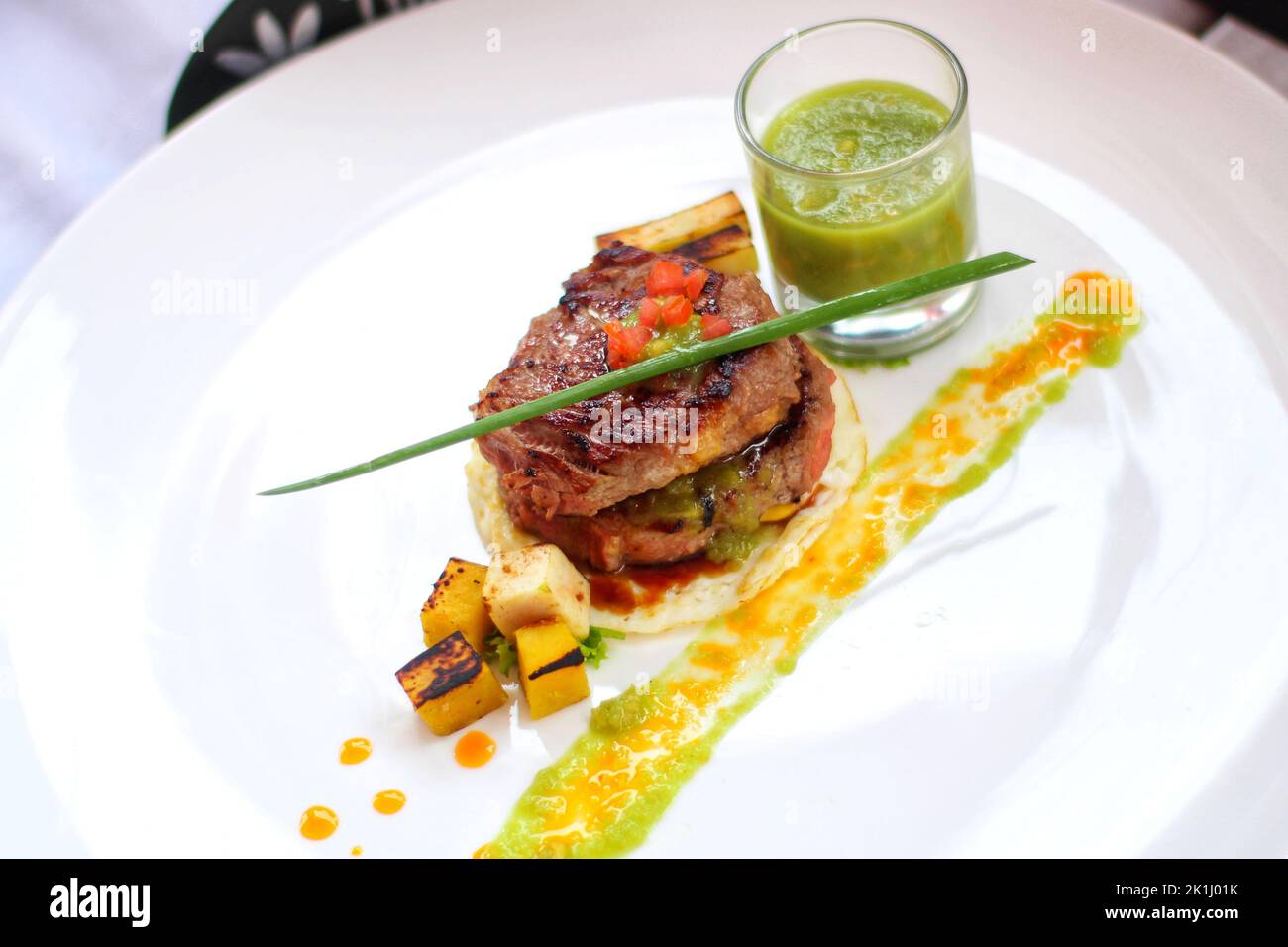 Delicious grilled steak served hi-res stock photography and images - Alamy