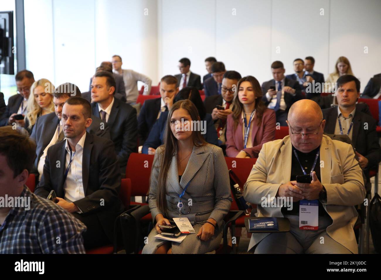 Visitors, attends a session on Russia-kazakhstan business dialogue ...