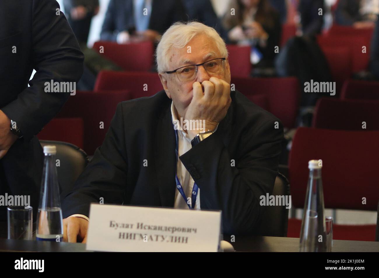 Bulat Nigmatulin, CEO, Institute of Energy Problems, attends a session ...