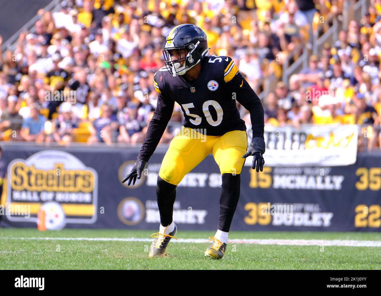 Acrisure Stadium. 18th Sep, 2022. Malik Reed #50 during the Pittsburgh ...