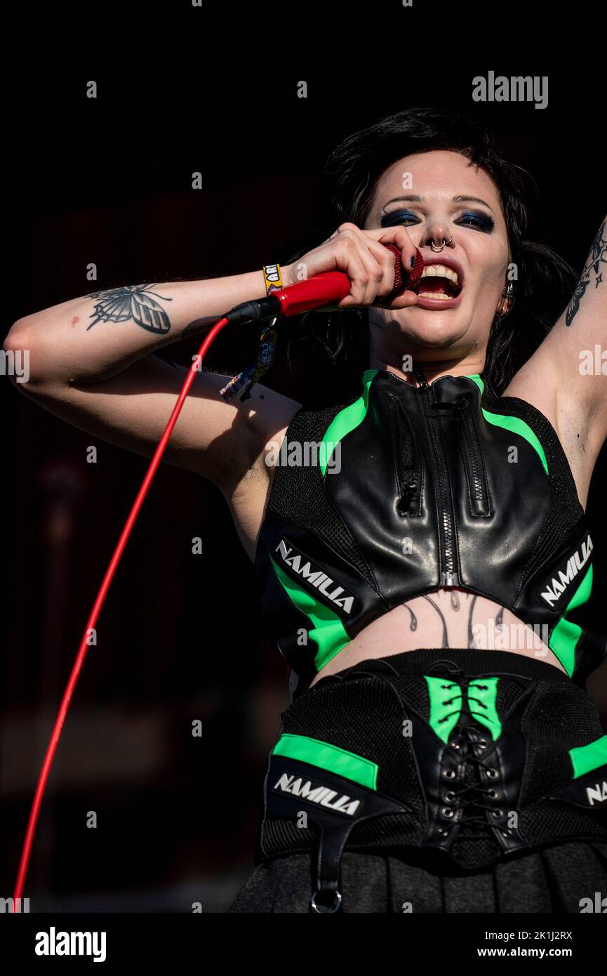 Alice Glass performs at Riot Fest in Douglas Park on Sunday September ...