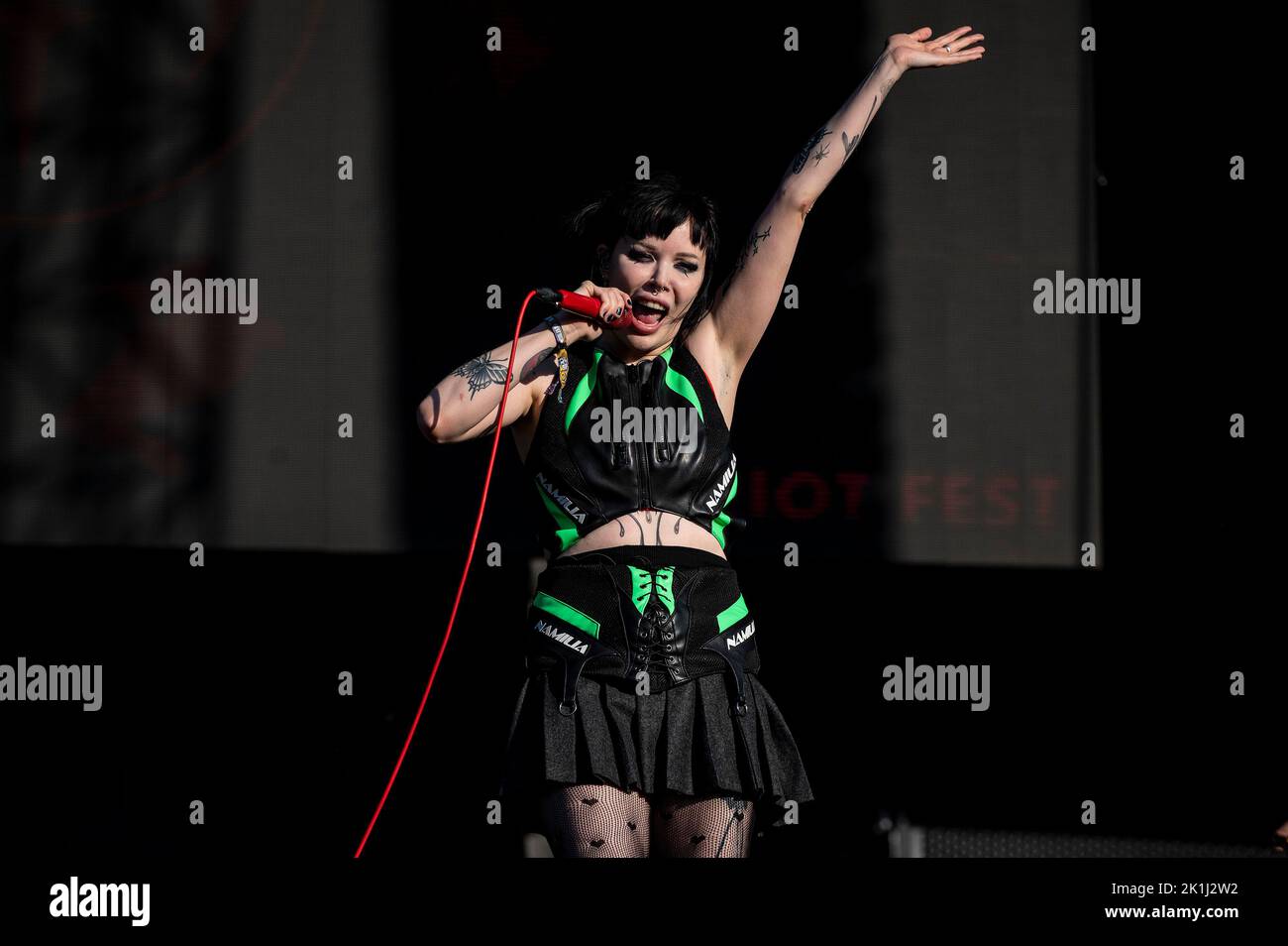 Alice Glass performs at Riot Fest in Douglas Park on Sunday September ...