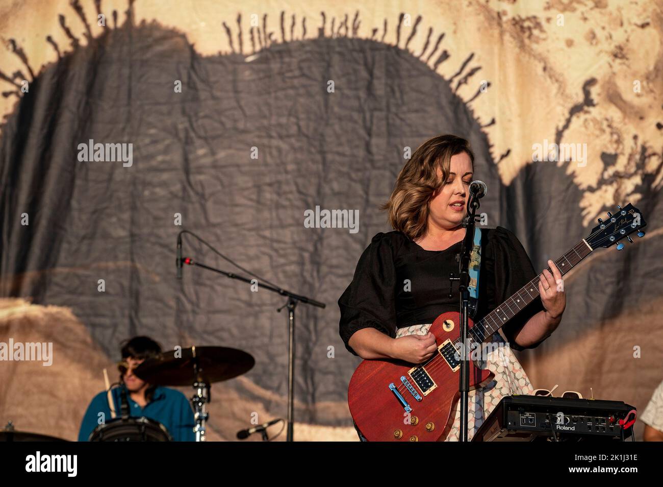 Corin Tucker of Sleater-Kinney performs at Riot Fest in Douglas Park on ...