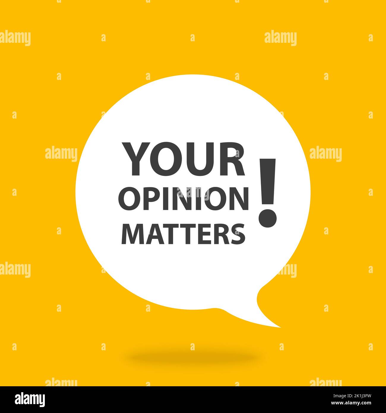 your opinion matters speech bubble banner vector survey or feedback ...