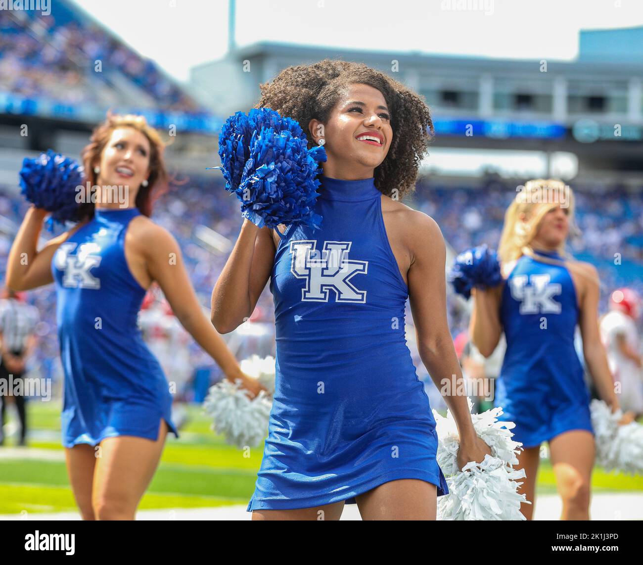 Lexington, KY, USA. 17th Sep, 2022. A Kentucky Dance Team member ...