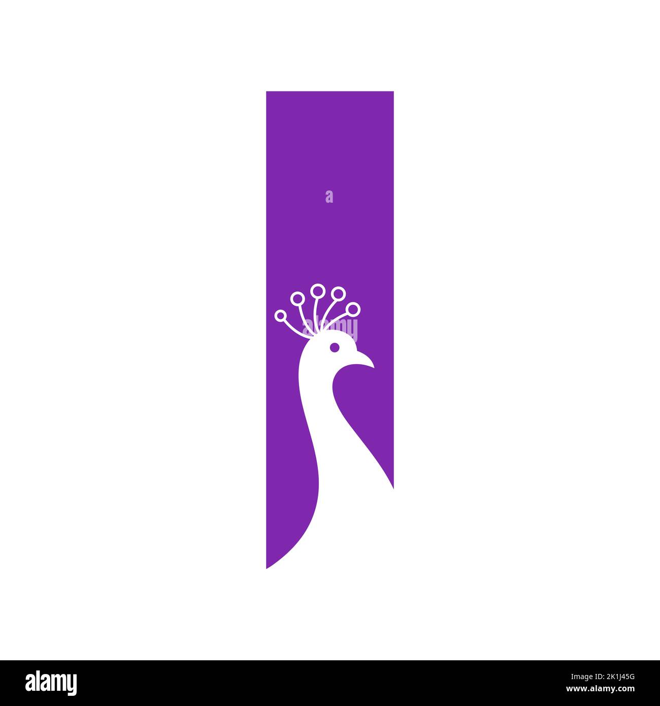 Letter I Beautiful Peacock Logo Template Vector Template Colorful ...