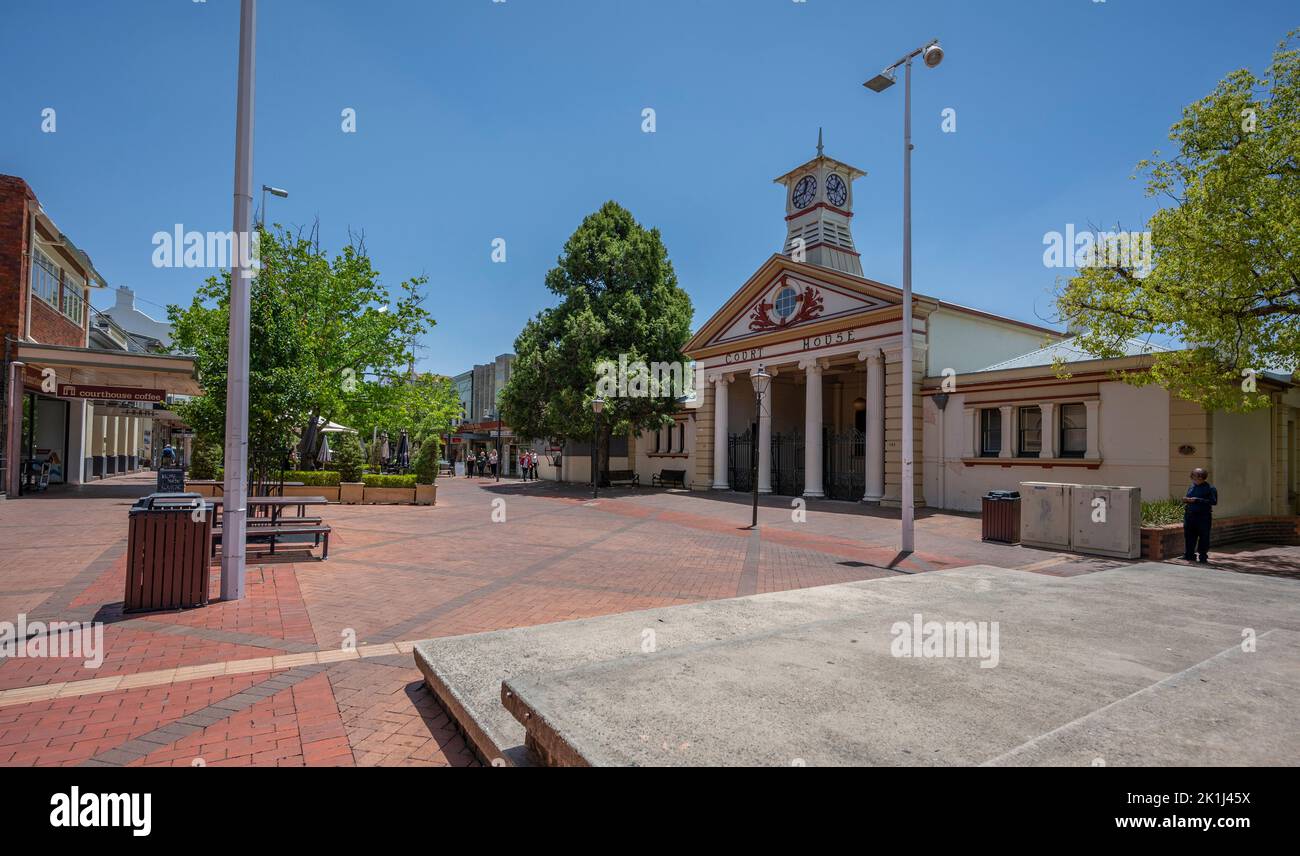 The old Court House in the Main Street in Armidale, new south wales ...