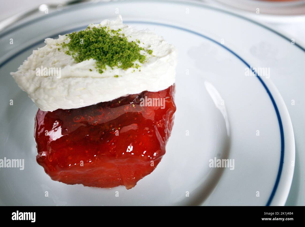 Turkish traditional food 'Quince Dessert' (Turkish: Ayva Tatlisi) with ...