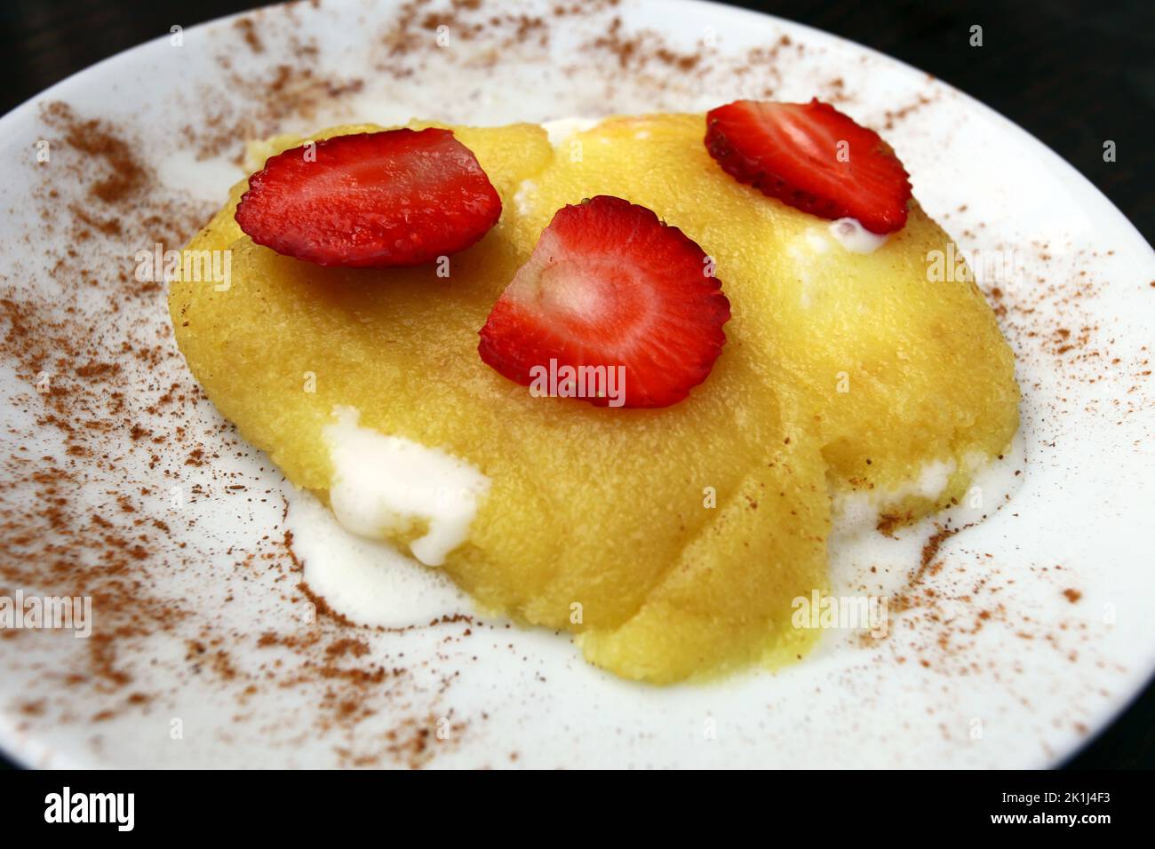 Traditional Turkish dessert 'Cheese Dessert' (Turkish: Peynir Tatlisi ...