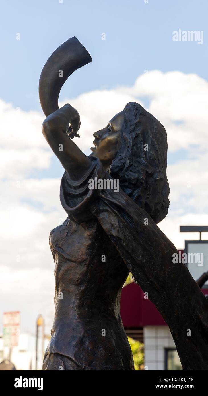 Denver, Colorado - September 16, 2022: Beautiful sculpture on the ...