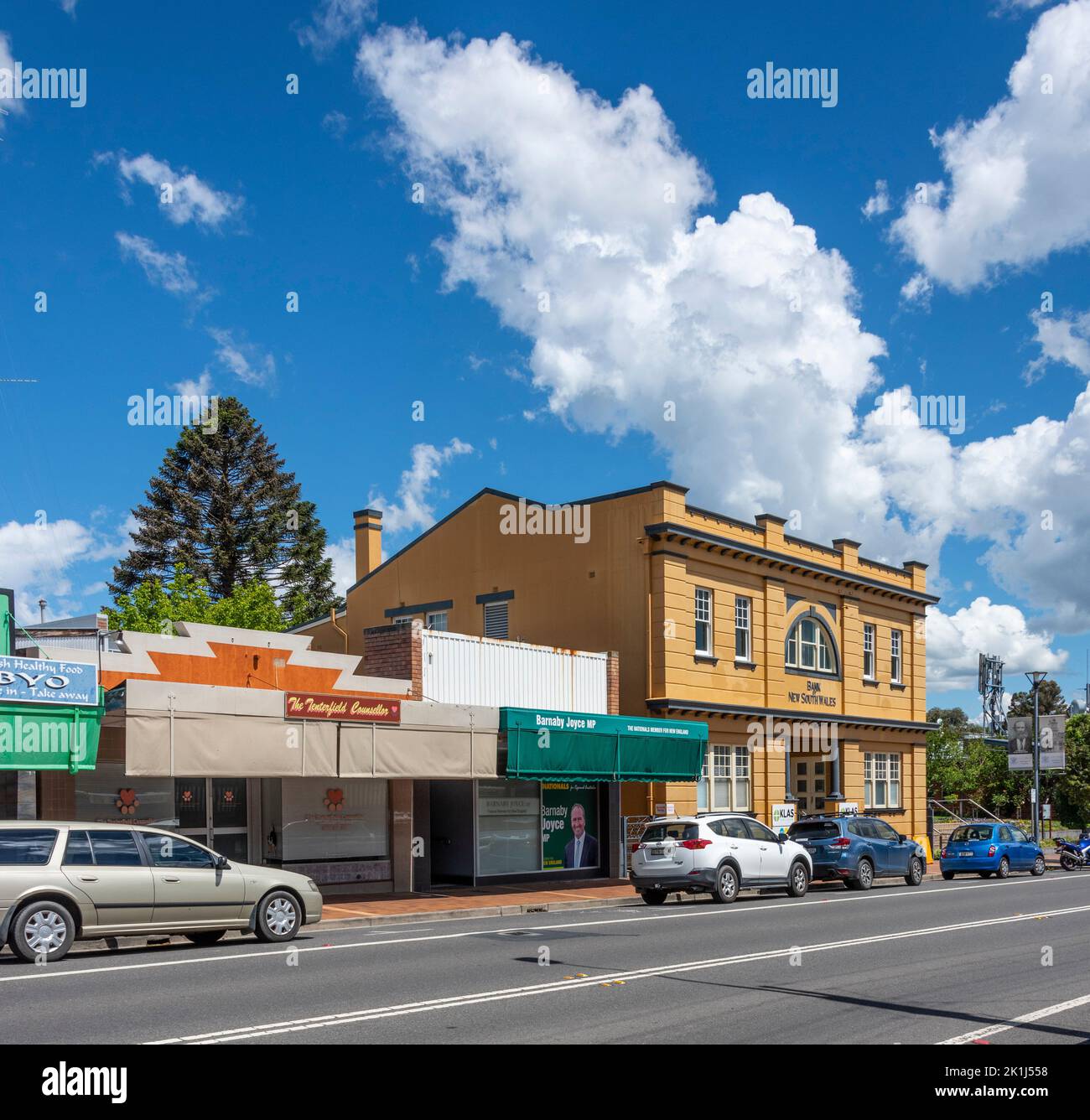 The old Bank of New South Wales building in Tenterfield, northern new ...
