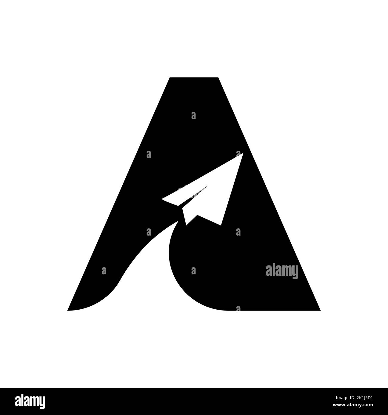 Letter A Travel Logo Combine With Flying Airplane Vector Template ...