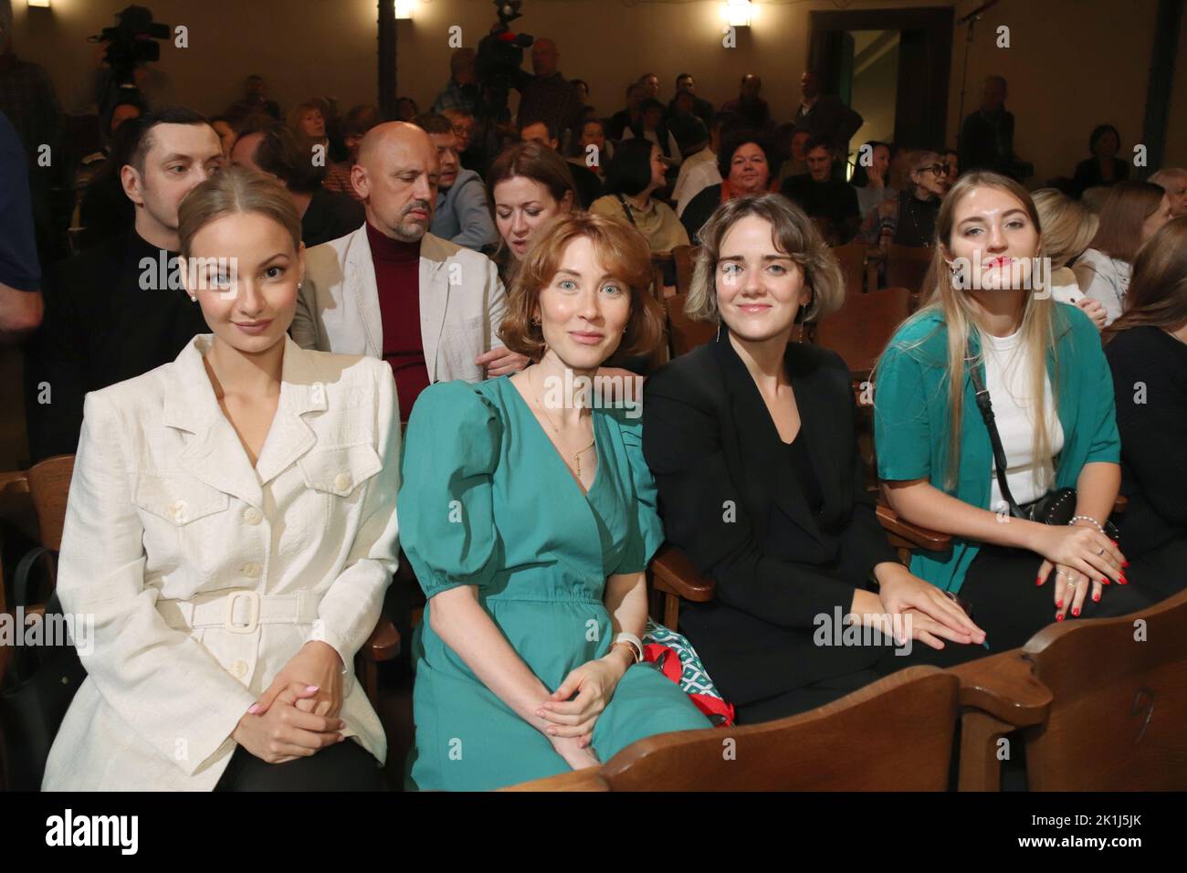 September 2, 2022. - Russia, Moscow. - A meeting of the Chekhov Moscow Art Theatre company held ...