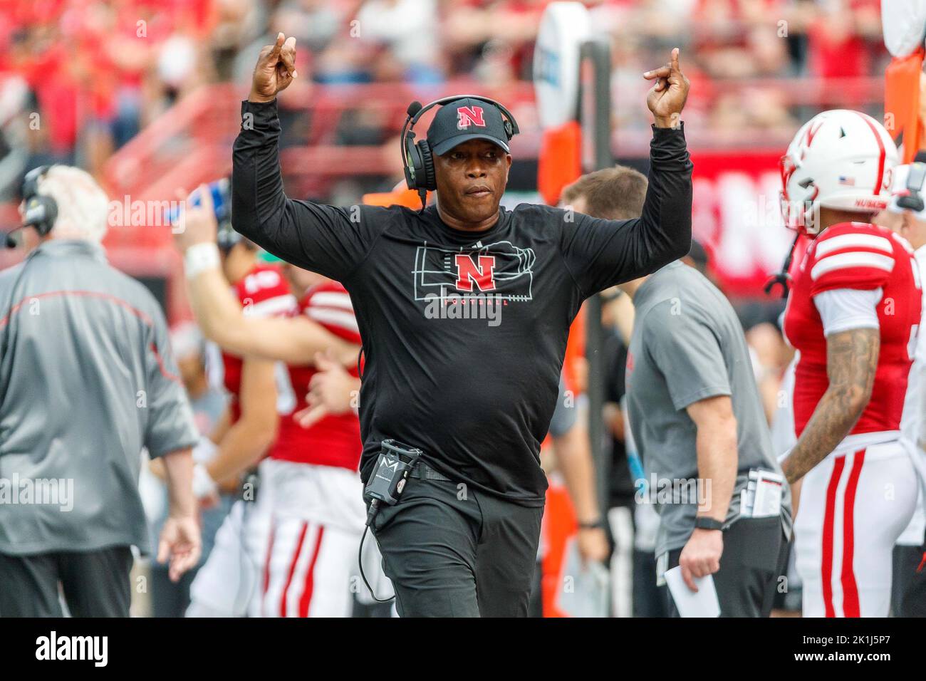 Lincoln, NE. U.S. 17th Sep, 2022. Nebraska Cornhuskers head coach ...