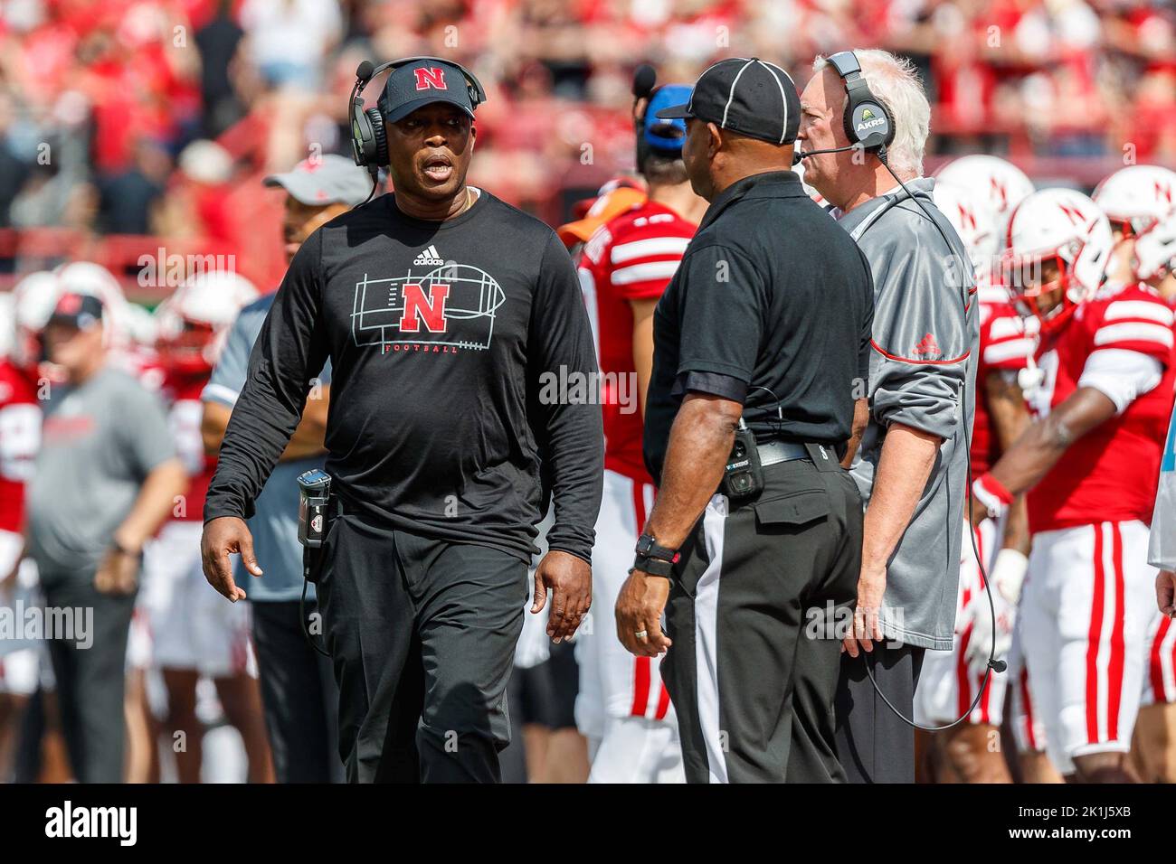 Lincoln, NE. U.S. 17th Sep, 2022. Nebraska Cornhuskers head coach ...