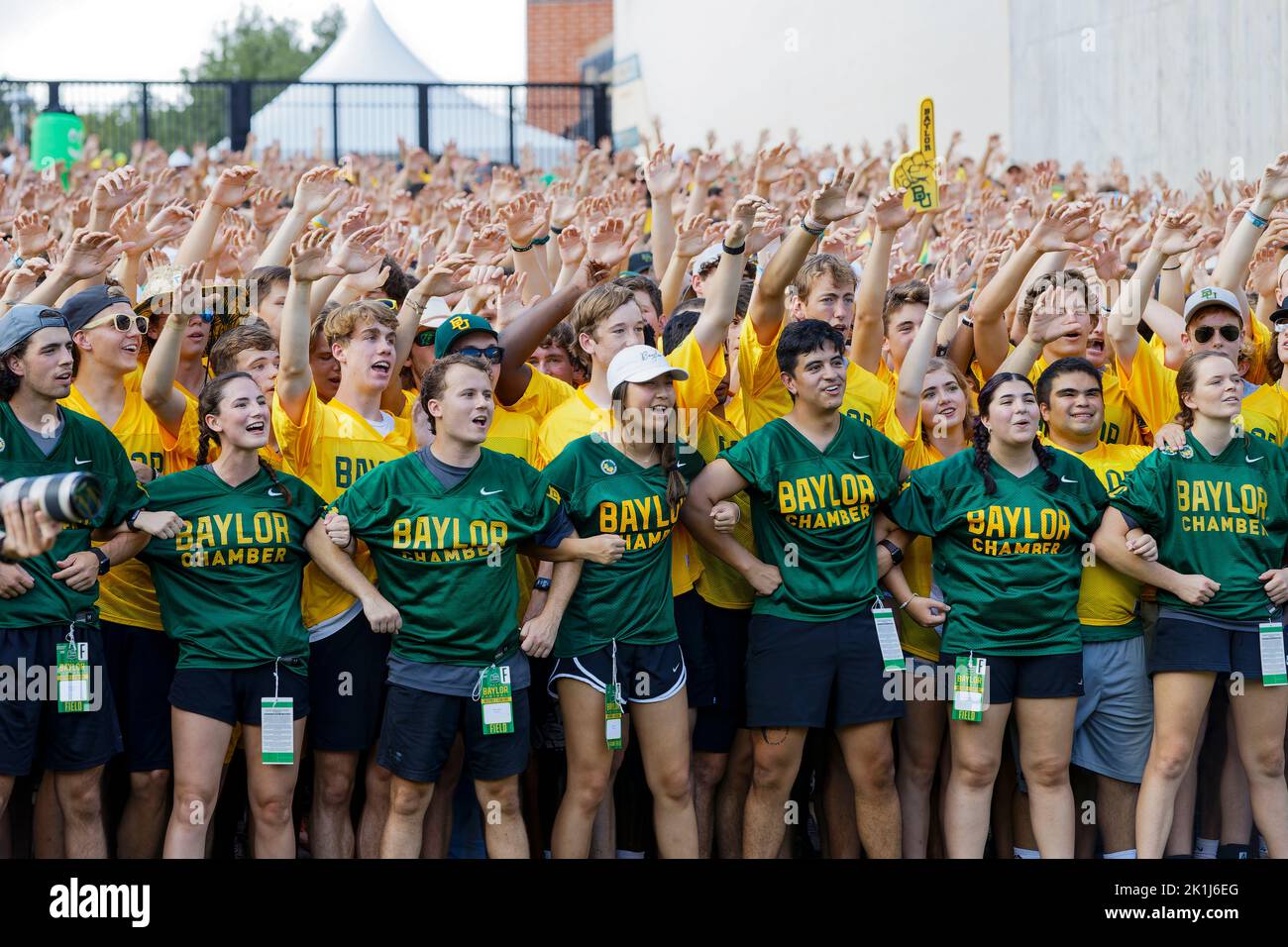 In a time honored tradition dating back to 1970 the Baylor Line get the ...