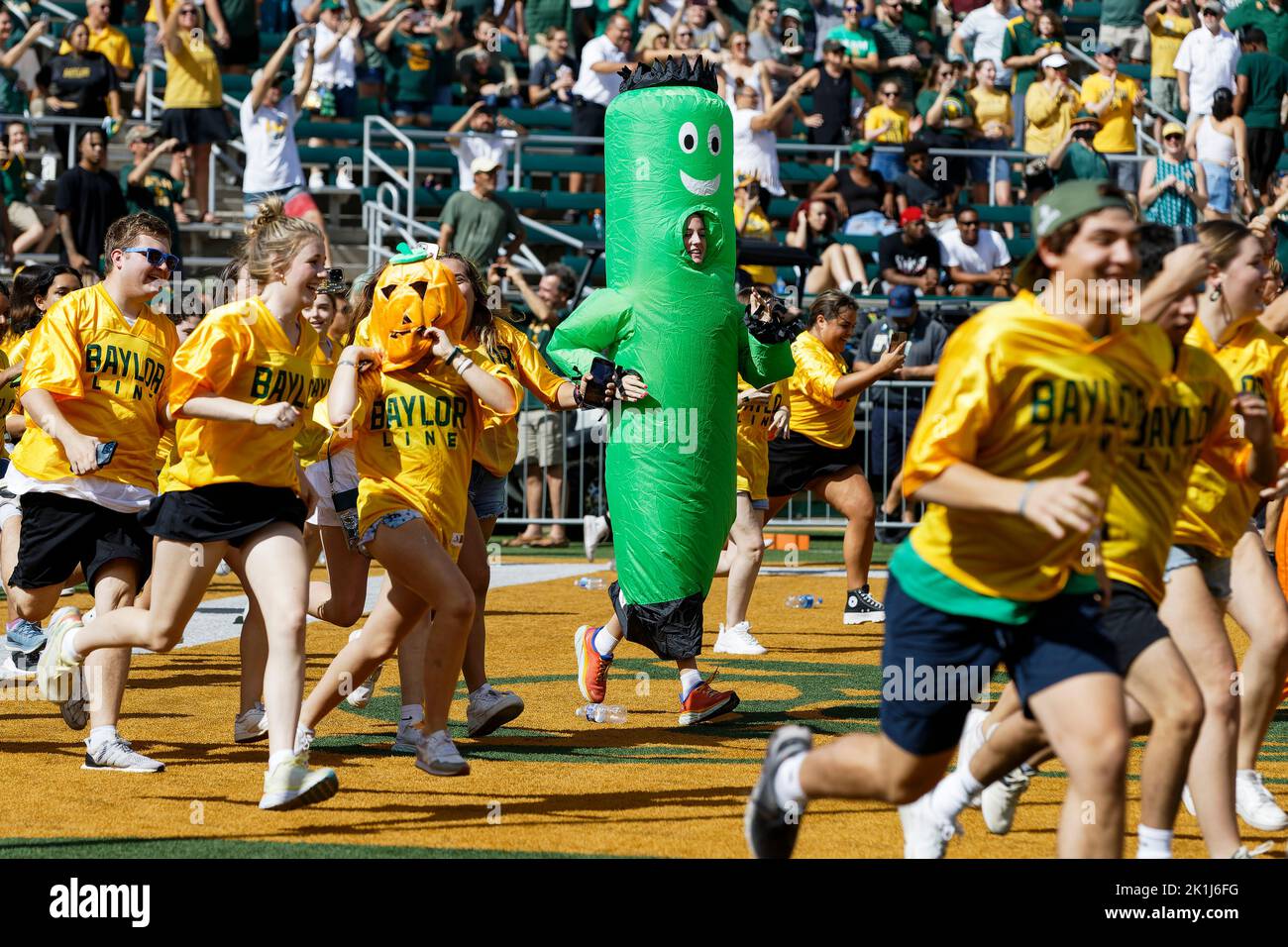 In a time honored tradition dating back to 1970 the Baylor Line charge ...