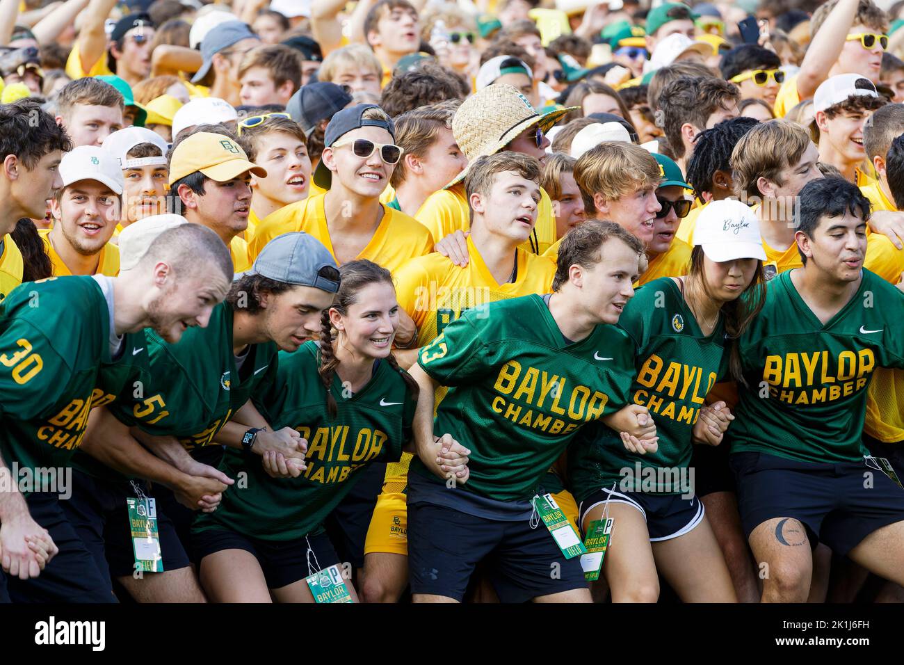 In a time honored tradition dating back to 1970 the Baylor Line get the ...