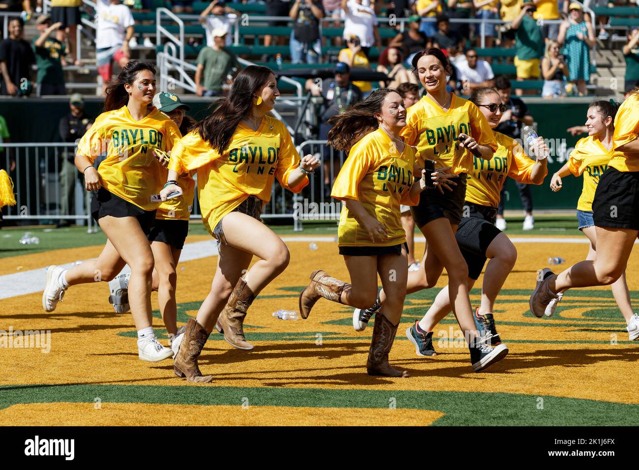 In a time honored tradition dating back to 1970 the Baylor Line charge ...