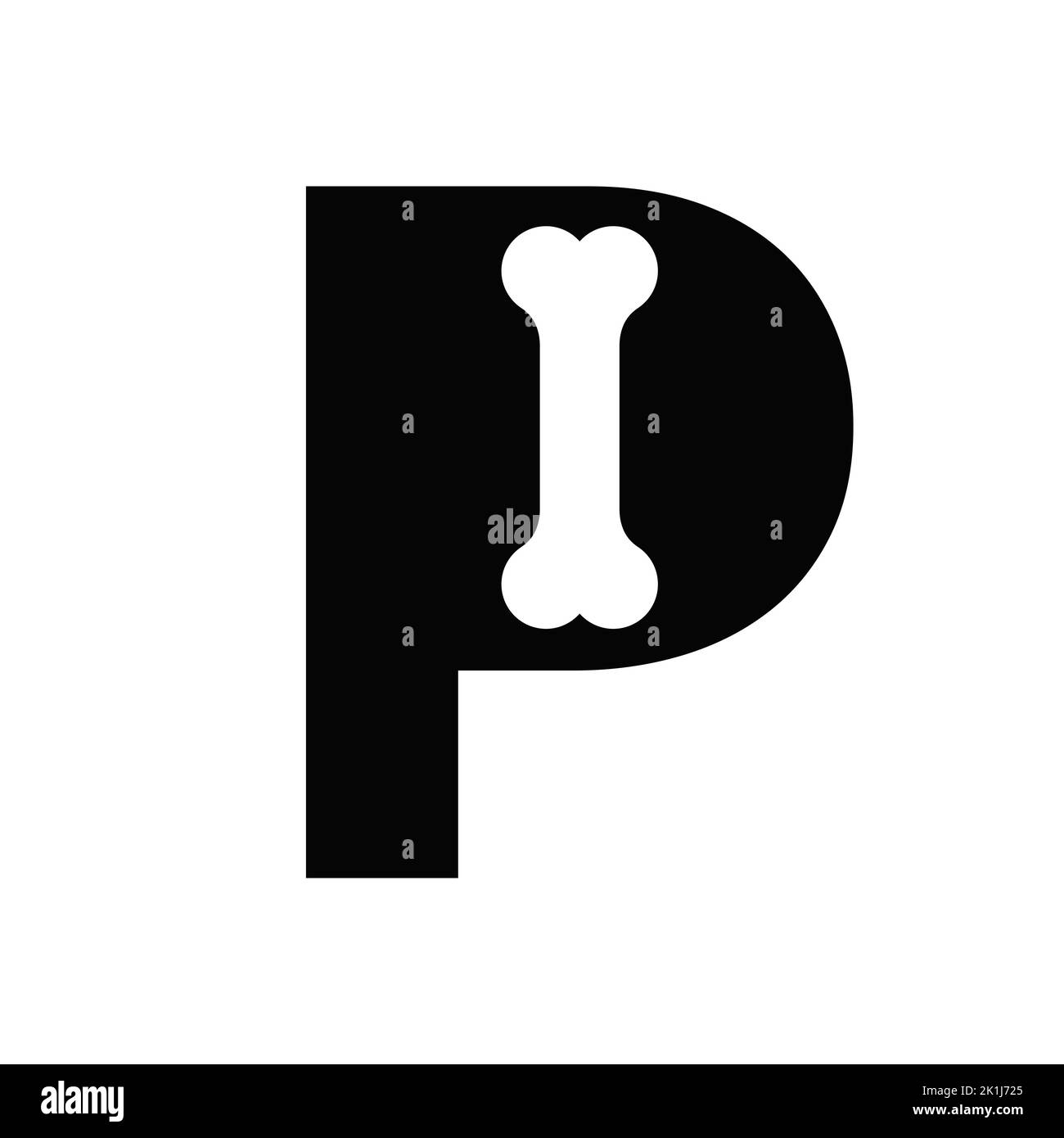 Letter P Dog Logo, Pet Care Logo Design Vector Template Stock Vector ...