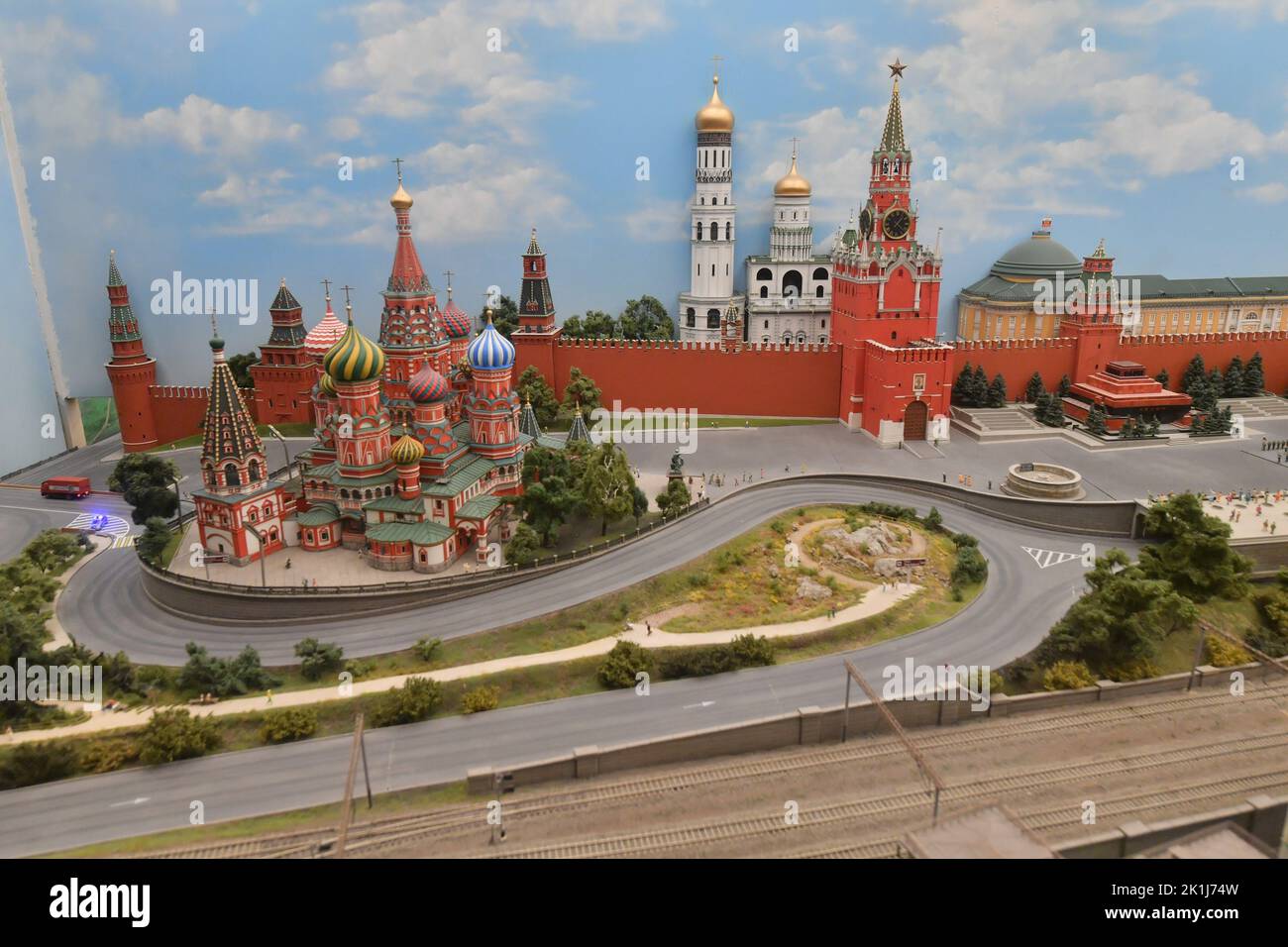 Moscow. The museum diorama 'Tsar model' in which the most recognizable ...