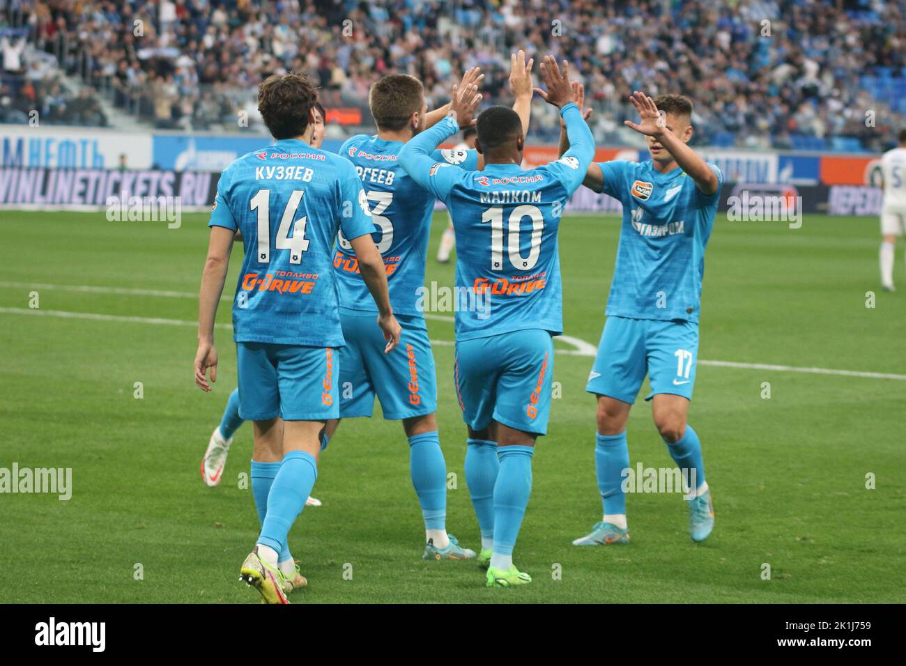Saint Petersburg, Russia, 11 September 2022: Football. Russian Premier ...