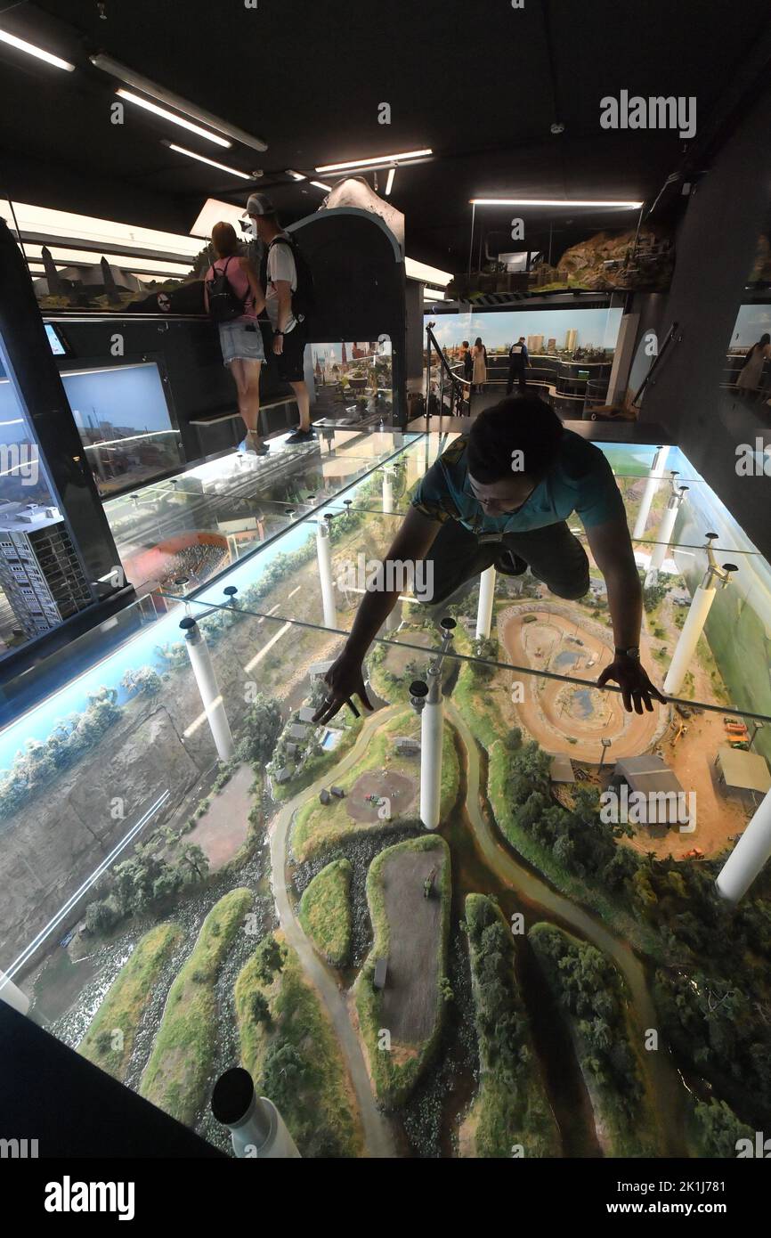 Moscow. The museum diorama 'Tsar model' in which the most recognizable ...