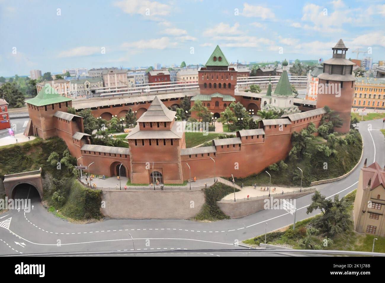 Moscow. The museum diorama 'Tsar model' in which the most recognizable ...