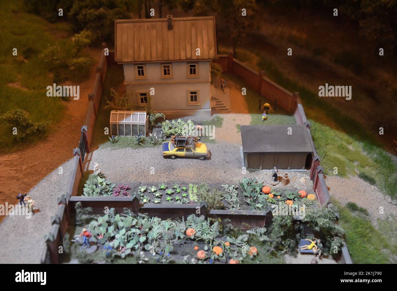 Moscow. The museum diorama 'Tsar model' in which the most recognizable ...